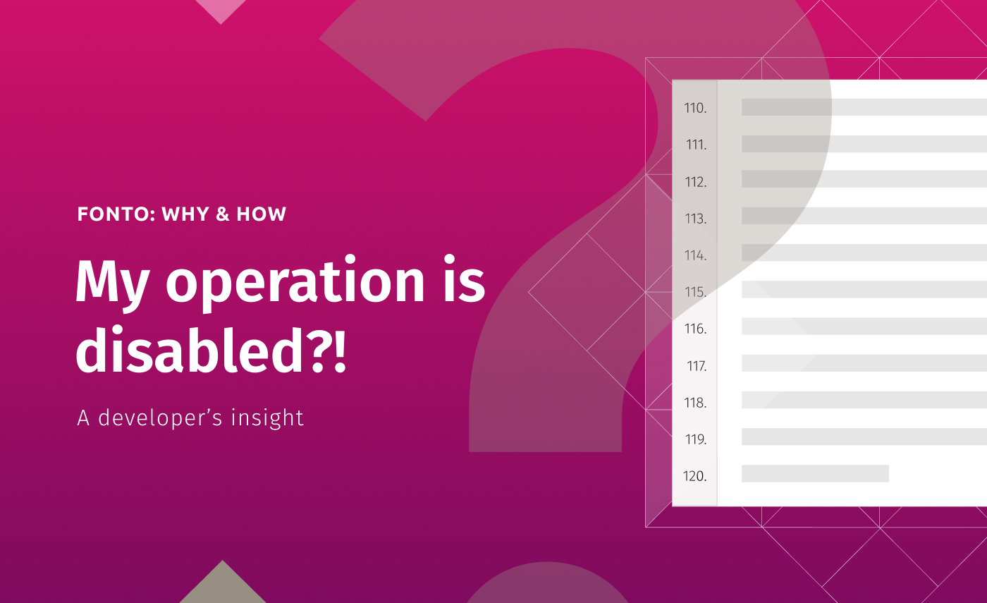 My Operation Is Disabled Fonto Why And How